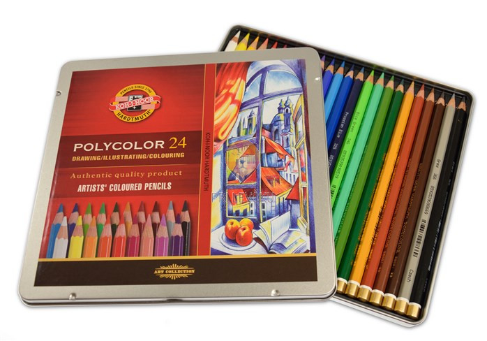 Koh-I-Noor Polycolor umetniške barvice 24/1 Koh-I-Noor
