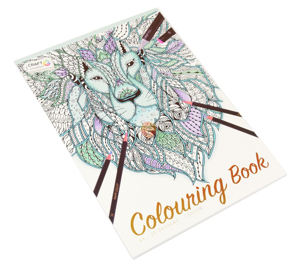 Craft Pobarvanka Colouring book 20 motivov 250g/m2 Živalski motivi