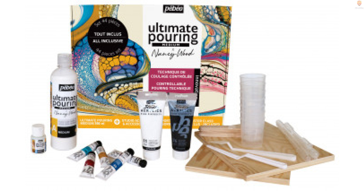 Pebeo Ultimate Pouring Medium set x Nancy Wood 44 kosov