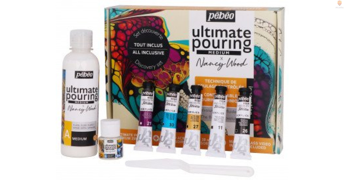 Pebeo Ultimate Pouring Medium set x Nancy Wood 8 kosov